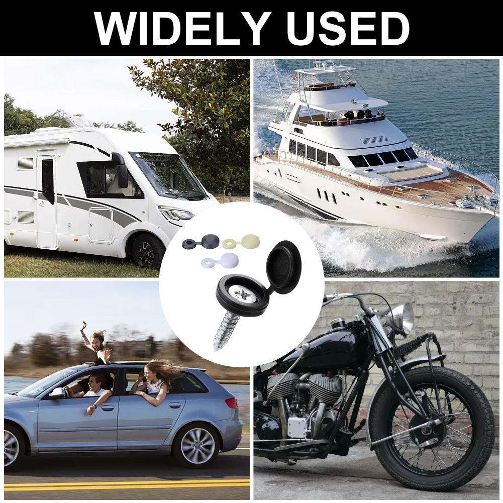 60pz Kit di Fissaggio Insegna Montaggio con Viti Tappi Targa Auto Per Home Boat