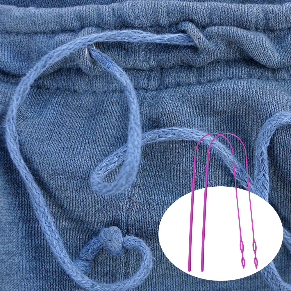 DIY DRAWSTRING THREADER Knitting Craft Turner Hook Sewing Loop Kit ...