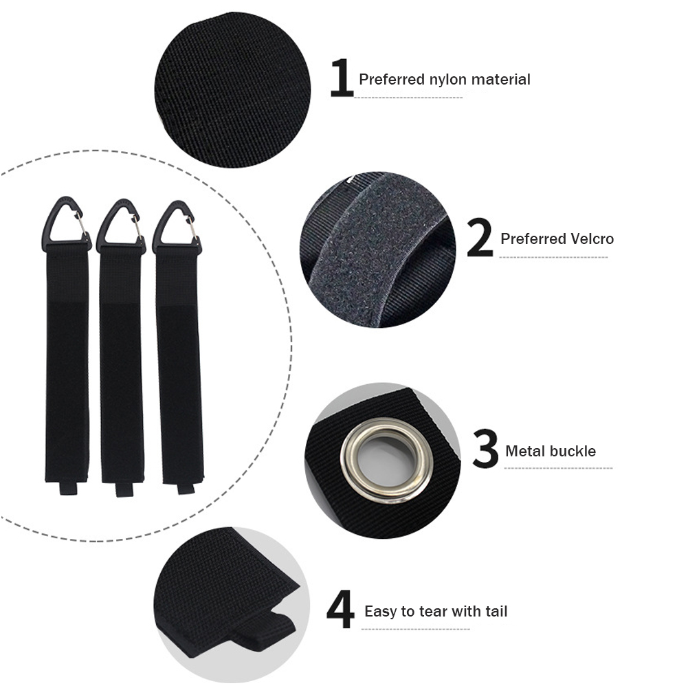 2pcs Hanging Ropes Hoses With Triangular Buckle Hook And Loop Strap ...