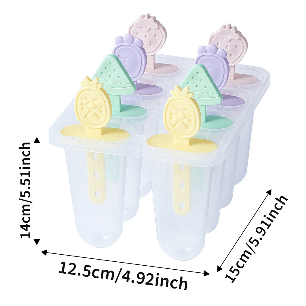8 Cavities Ice Lolly Mould Freezer With Sticks Easy Release Yogurt Home ...