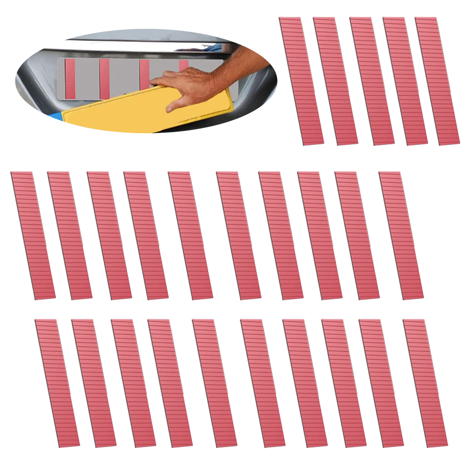 25 pz pratico cuscinetto appiccicoso doppio lato per auto senza marcatura schiuma