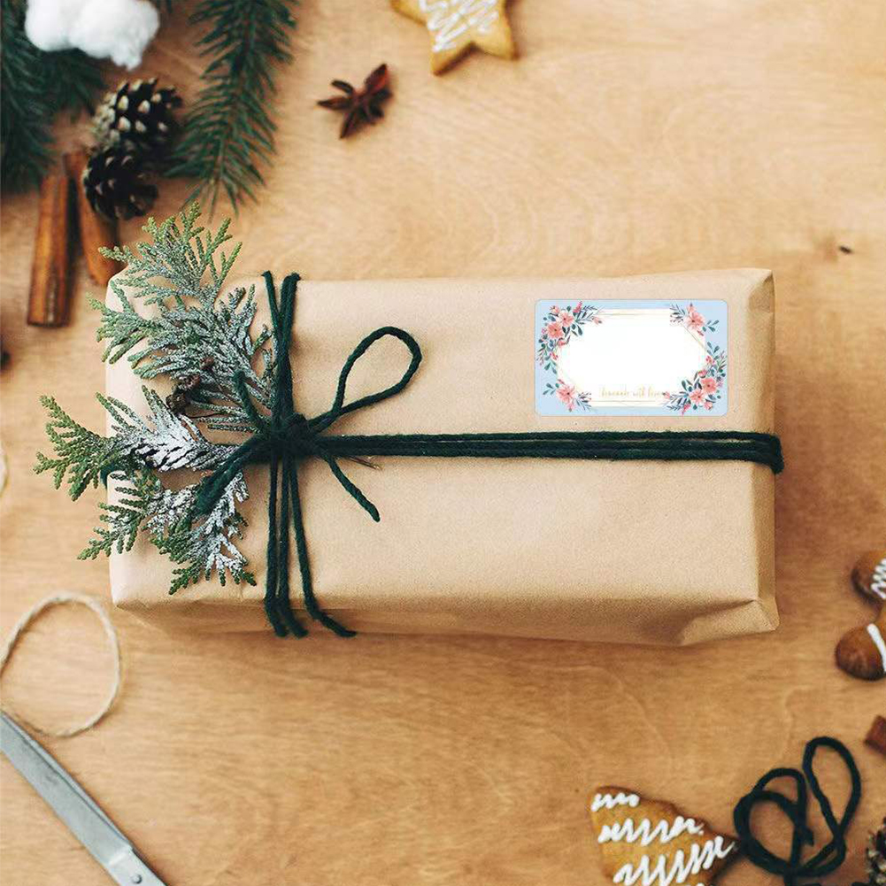 Name Tag For Labelling Self Jam Rectangle With Flower Seals | eBay