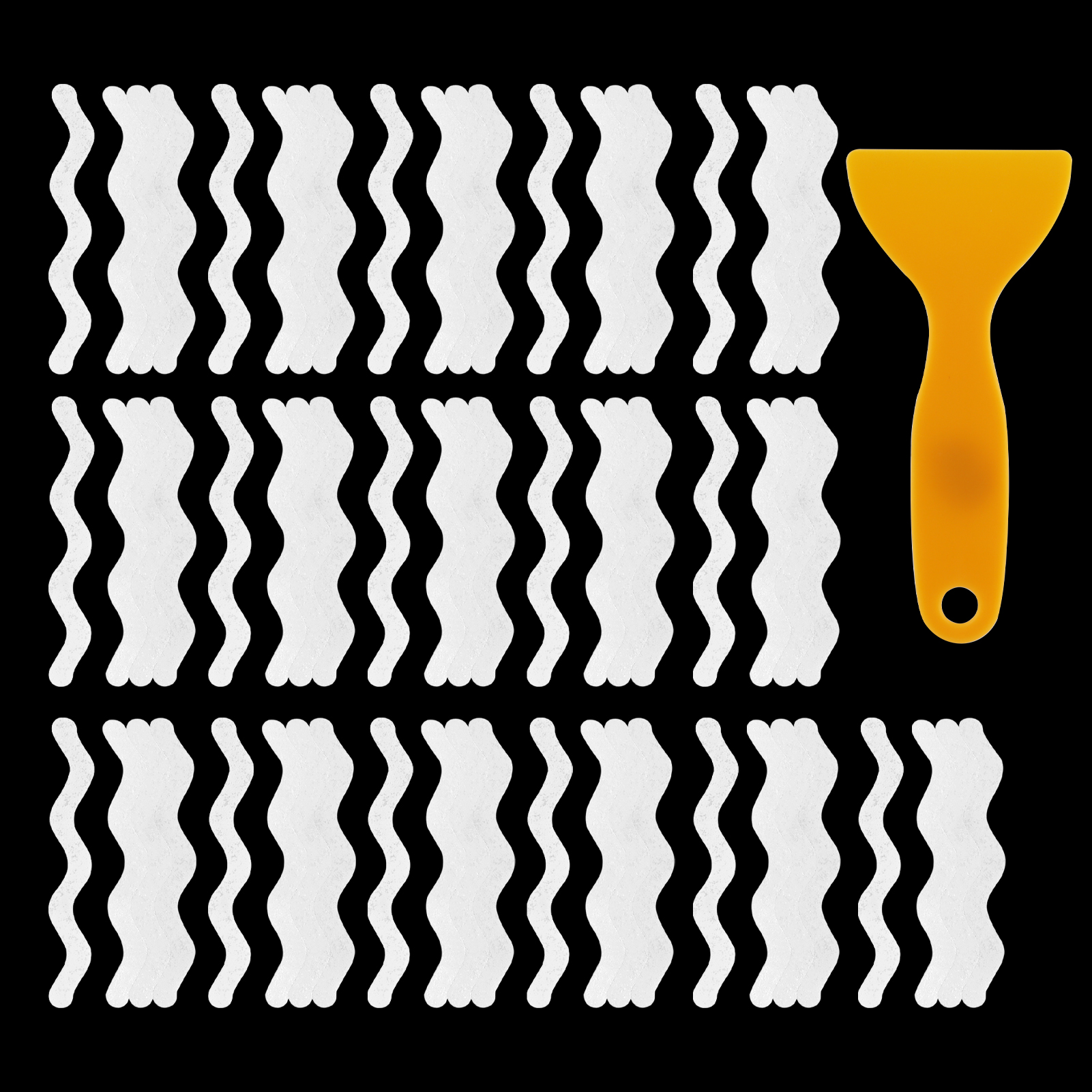 51pcs Safety With Scraper Pool S Shaped Kitchen Non Slip Bathtub ...