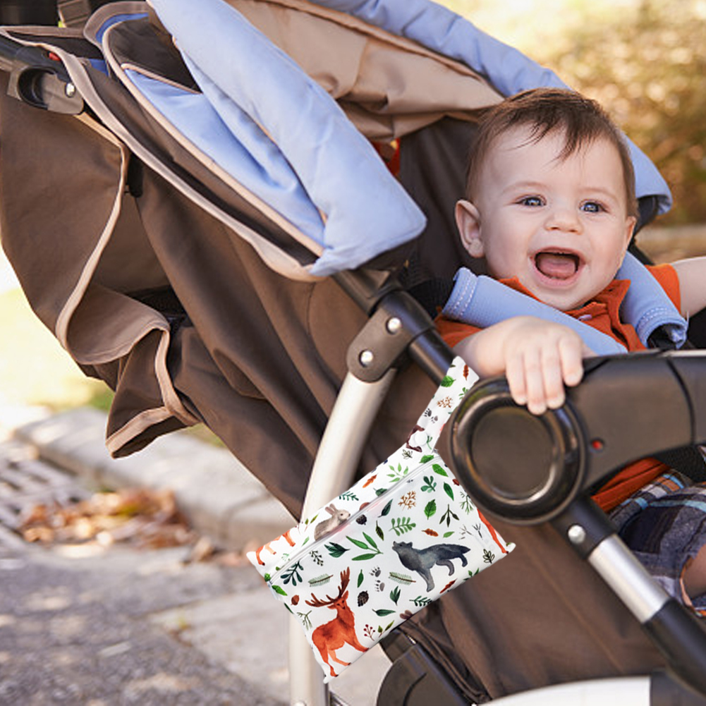 2pcs Nappy Bag Wet Dry For Stroller Swimming Camping Travel Laundry ...