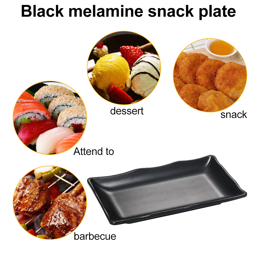Jewelry Dish Home Decor Matte Black Display Melamine For Entryway Food ...