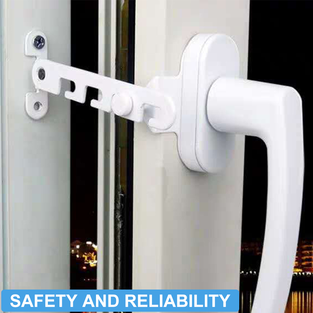 2pcs Reliable Window Restrictor Wooden Home Adjustable With Screws ...