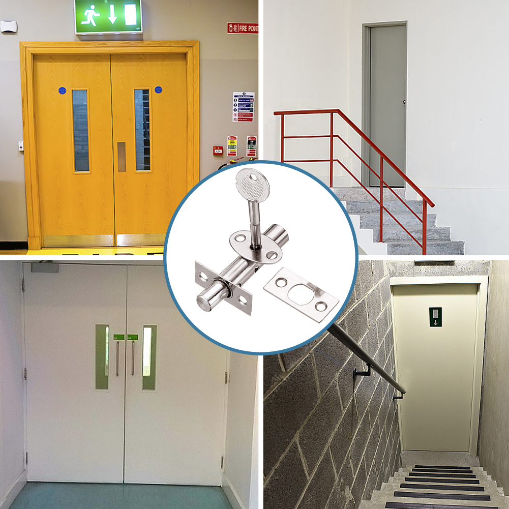 2pcs Stainless Steel Rack Bolt Lock Anti Theft Hardware With Screws ...