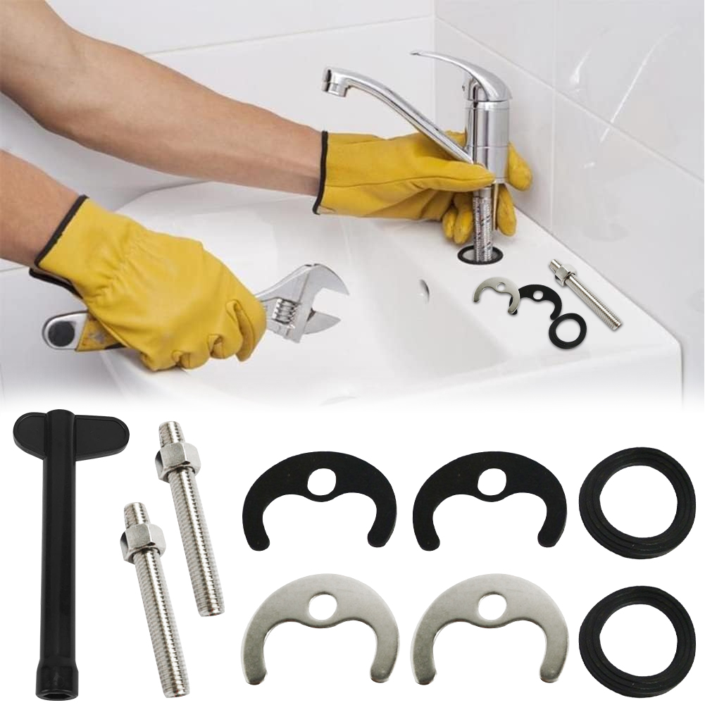 2sets Replacement Part Single Hole Mixer Tap Fixing Fitting Kit Bolt ...