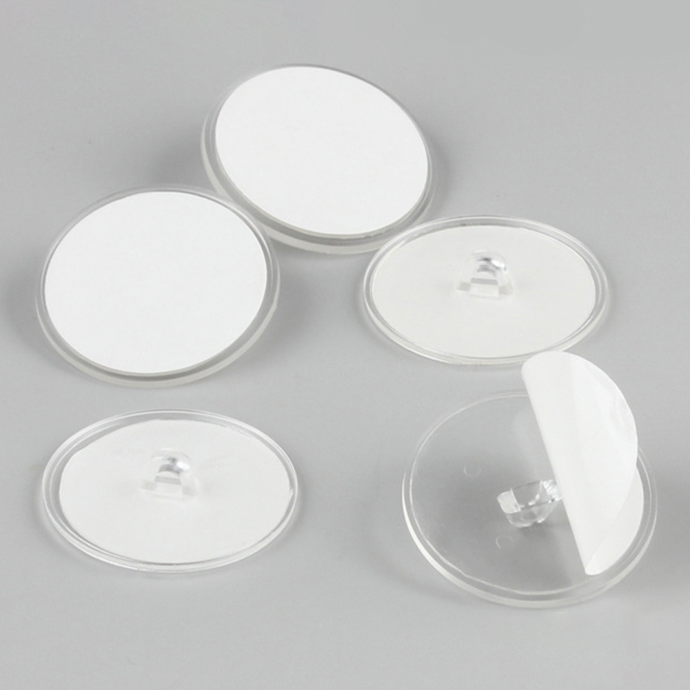 50pcs Kitchen Plastic Ceiling Hook Transparent SelfFor Hanging Round | eBay