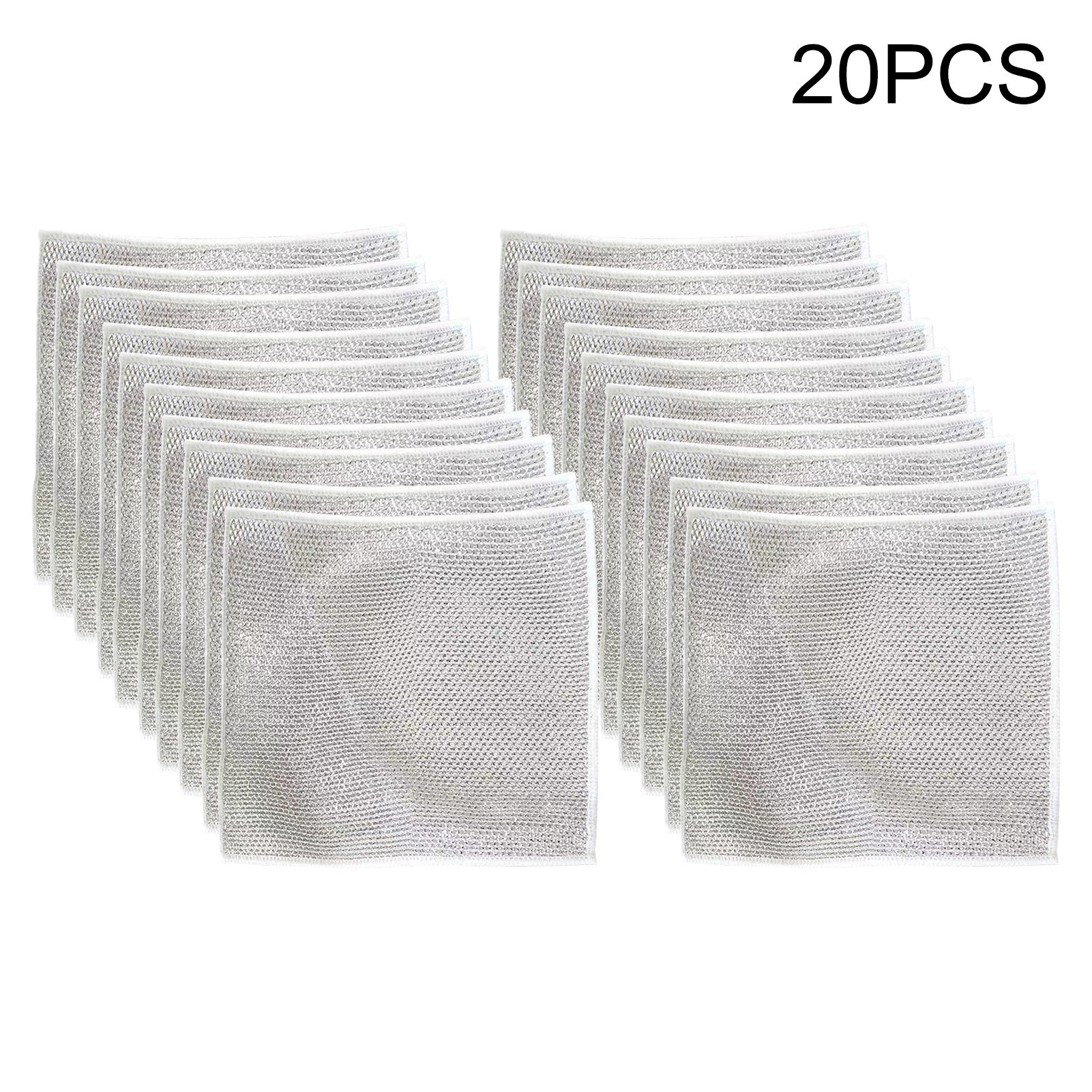20pcs Wire Dishwashing Rag Restaurant For Wet Dry Multi Purpose Dish ...