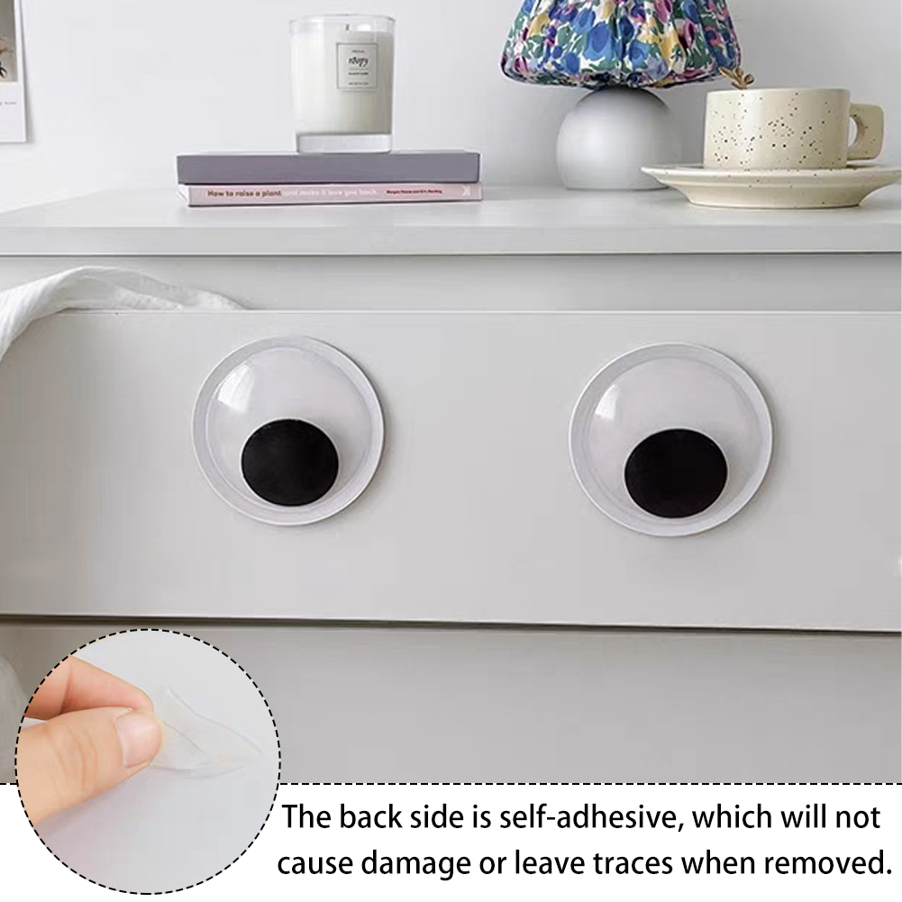 4pcs 100mm Round Extra Large Sized Wall Decor Googly Eye Sticker Self ...
