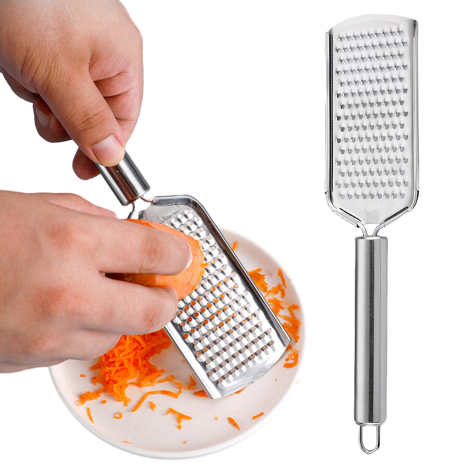 Stainless Steel Quick Carrot Heavy Duty Cheese Grater Citrus Non Stick ...
