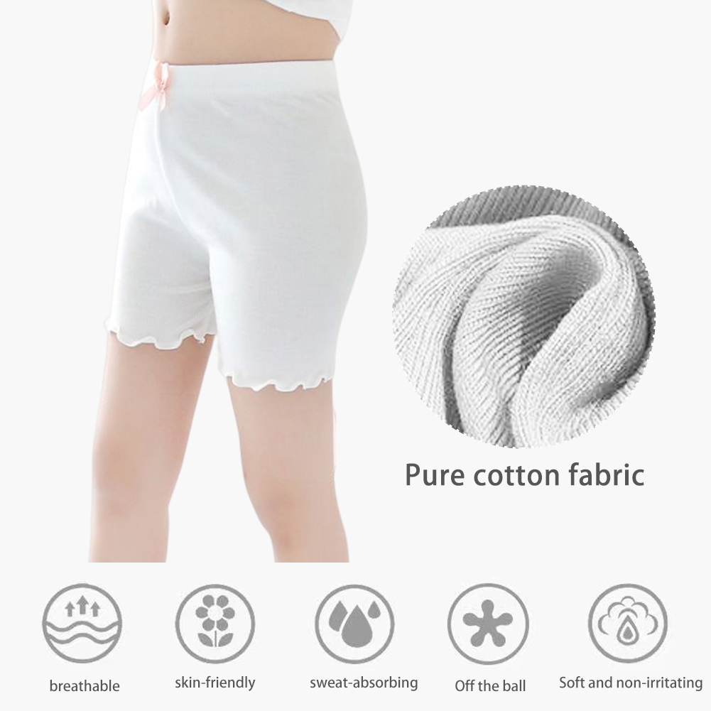 Sottovestito vita elastica per ragazze biancheria intima pantaloncini da ballo bici traspiranti morbidi