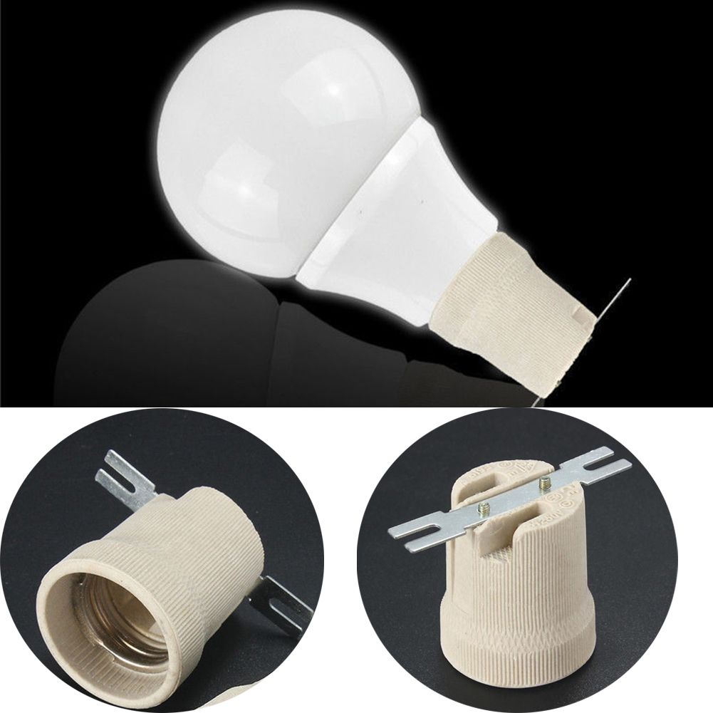 E27 For Bulb Home Portable Durable Ceramic Practical Fitting DIY Lamp ...