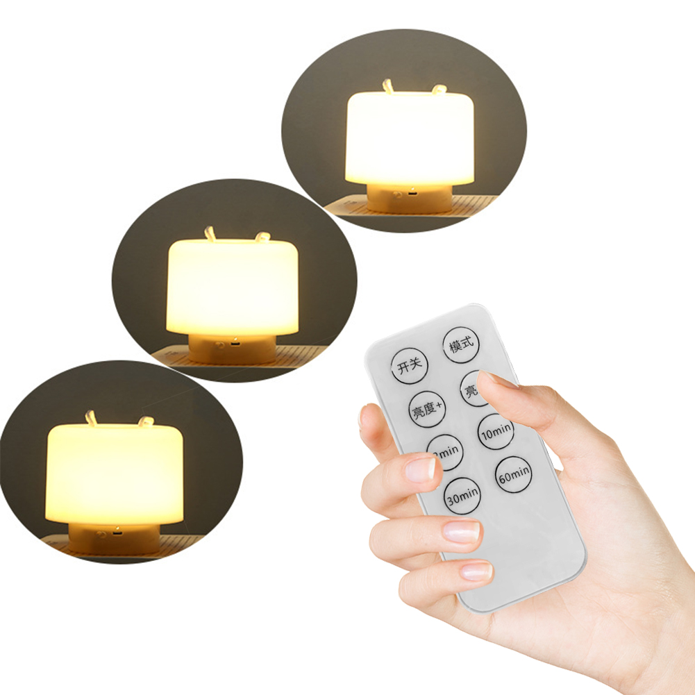 Bedside LED Night Light Kids Room Porch Hanging Remote Control USB ...