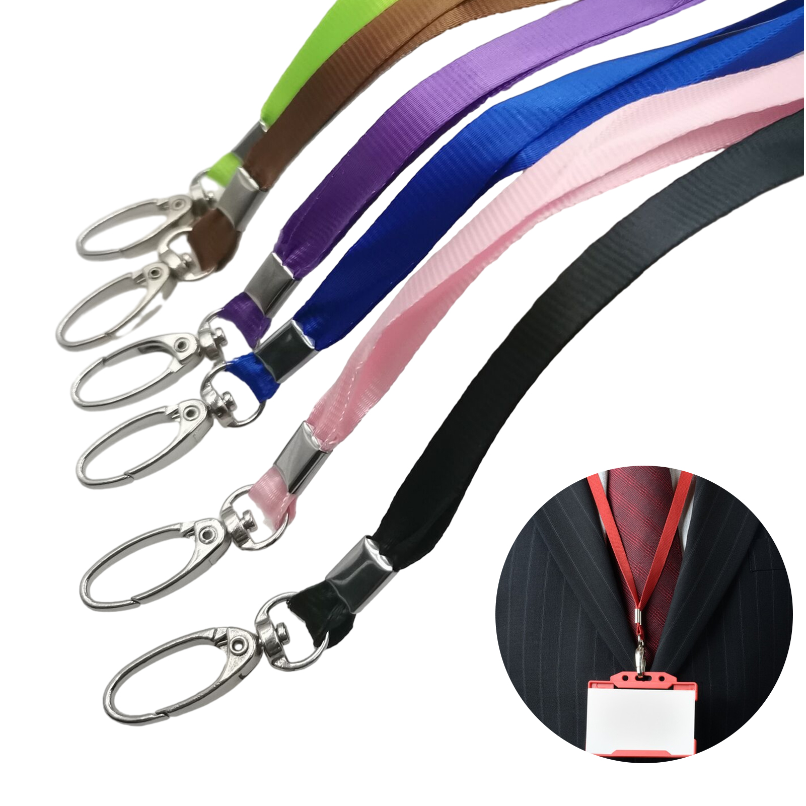 Flat Swivel Lobster Clasp School Random Color Neck Lanyard For Smart ...