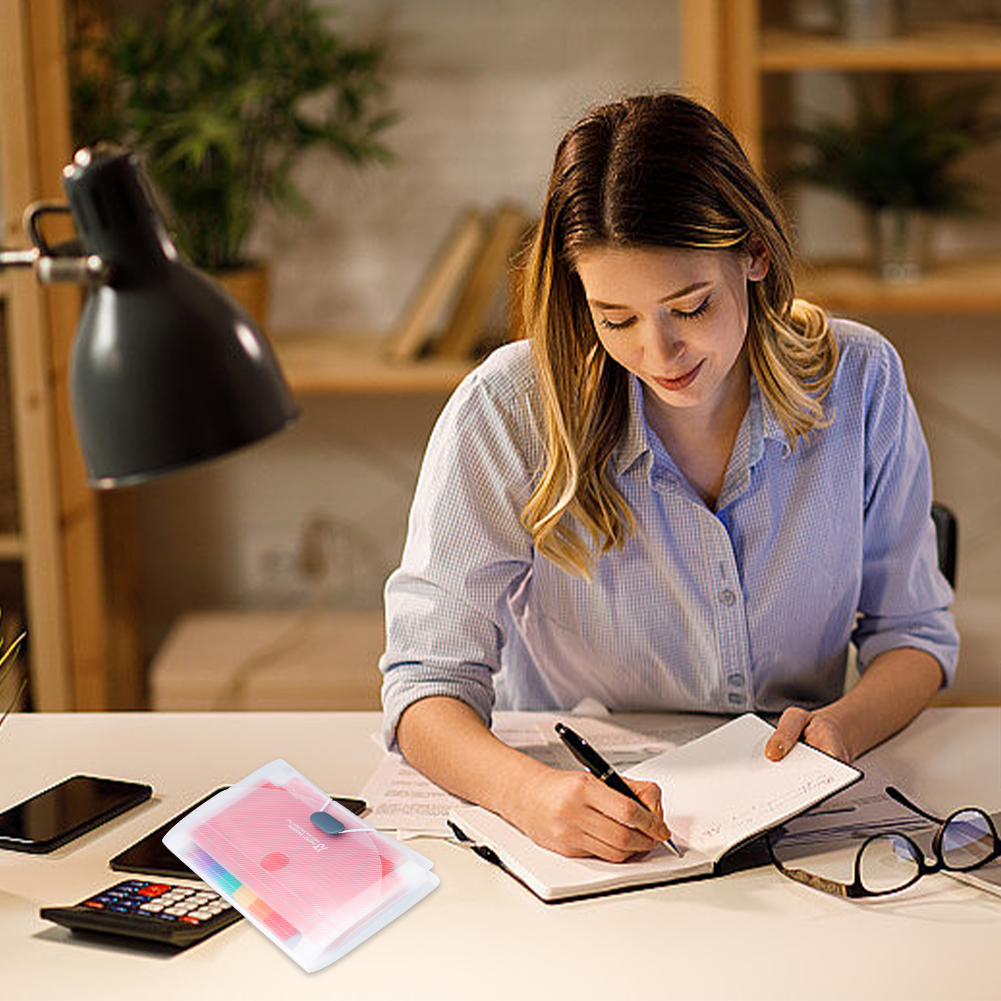 A6 Expanding File Folder Storage Organizer 13 Pockets Bill With ...