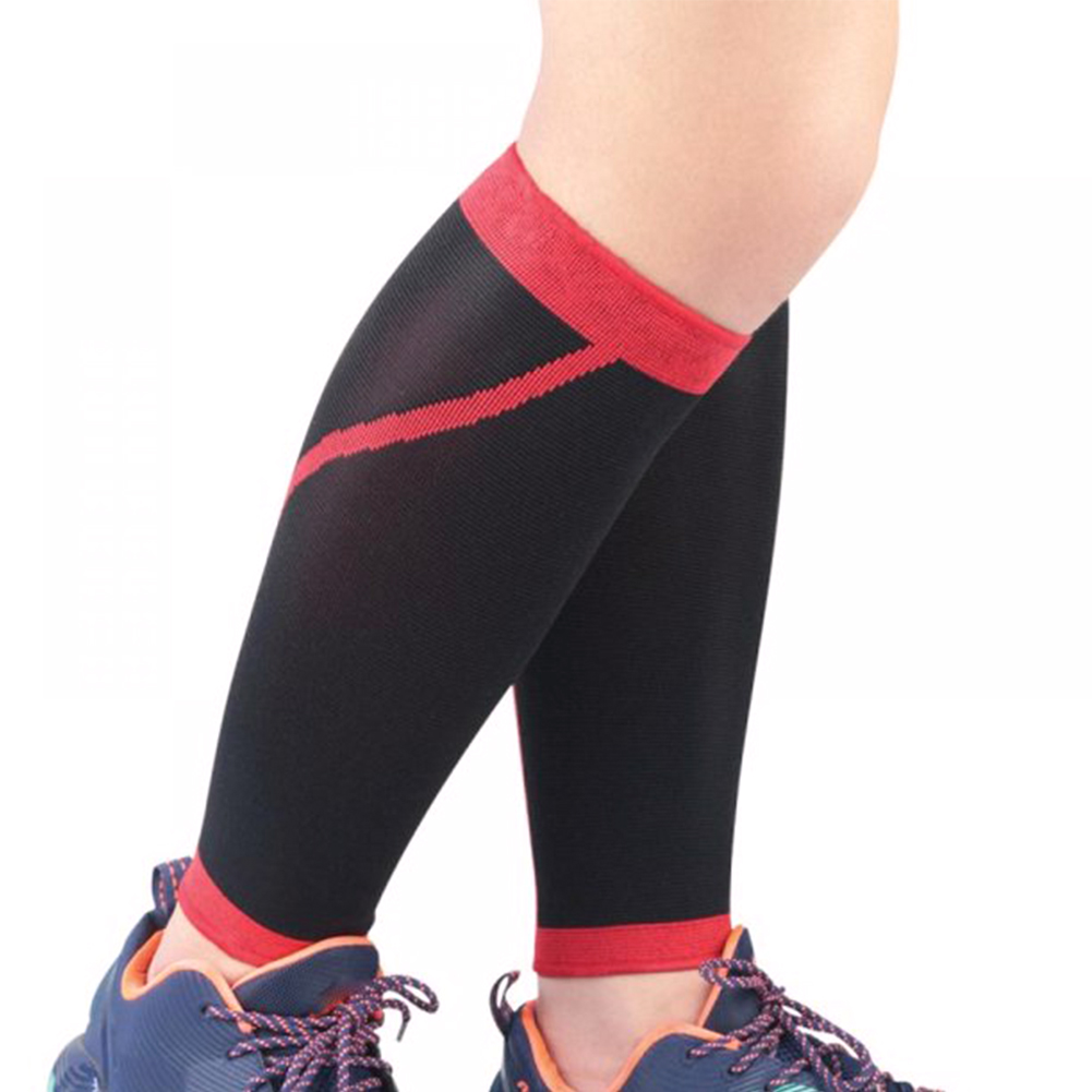 Women Men Shin Splint Pain Relief Calf Compression Sleeve Footless Sock ...