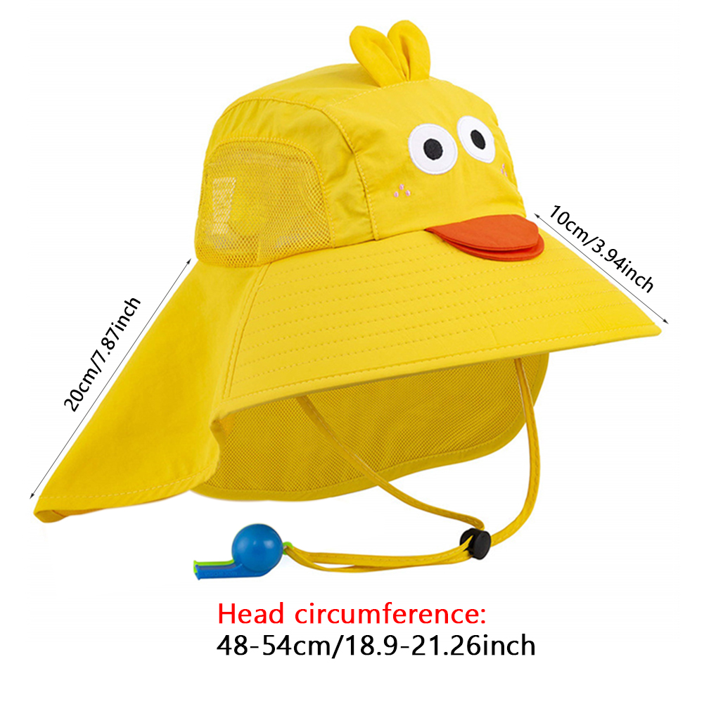 Cappello da sole bambino protezione solare regolabile spiaggia bambini bambina tesa grande