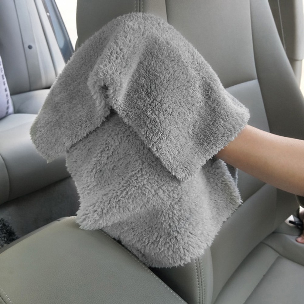 40x40 cm Asciugamano Lavaggio Auto Assorbimento Acqua Corallo Pile Finestra Pulizia Tessuto Solido