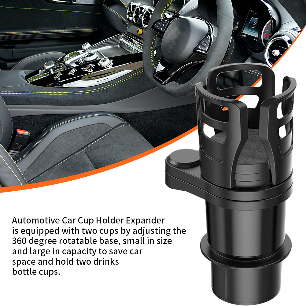 Adattatore espansore supporto tazza auto pratico doppio montaggio antiscivolo resistente