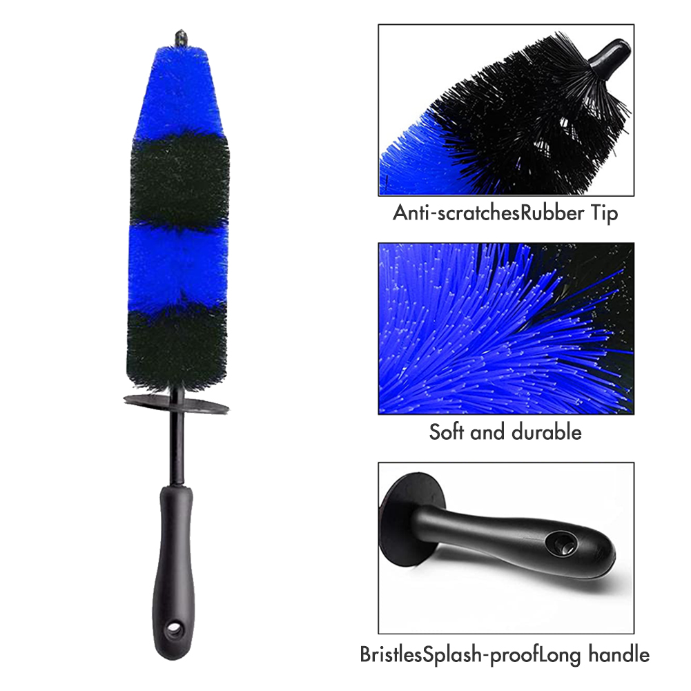 20 pz set spazzole ruote auto emblema dettagli professionali pulizia pneumatici