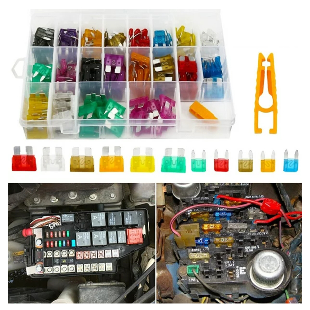 Fusibile lama auto mini barca standard con assortimento puller professionale