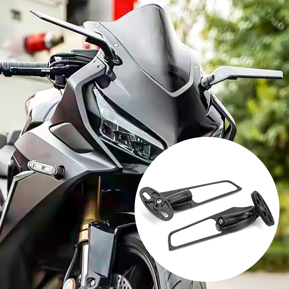 1 paio con specchio retrovisore moto HD regolabile ad angolo antiurto