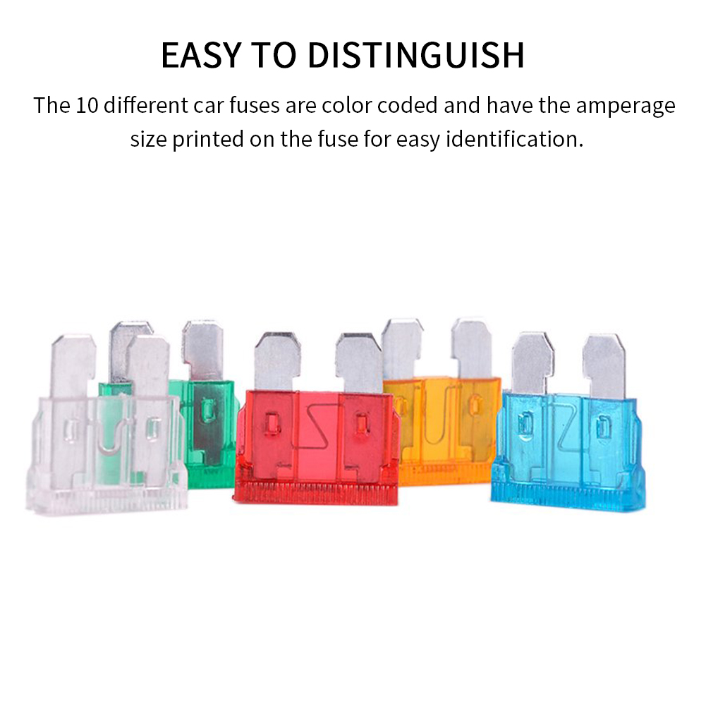 100 pz assortimento lame standard fusibile auto di ricambio medio durevole