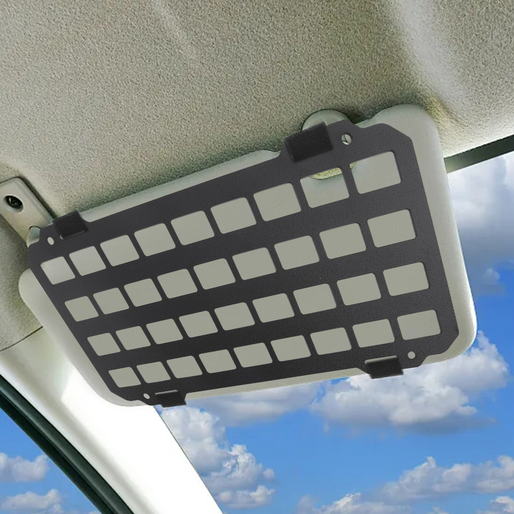 ABS salvaspazio con cinturino per visiera auto sedile posteriore elastico pannello molle corda