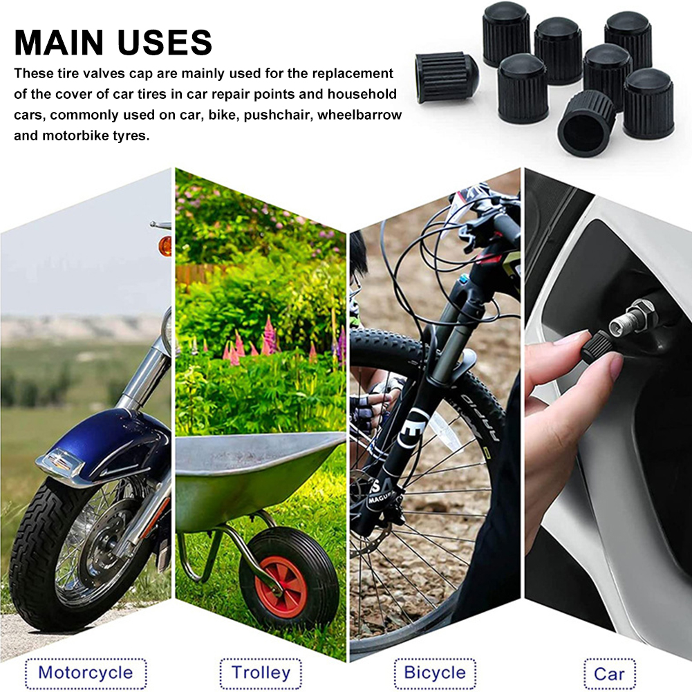 20 pz copertura antipolvere universale universale per auto bicicletta carriole valvola pneumatici tappo Pram